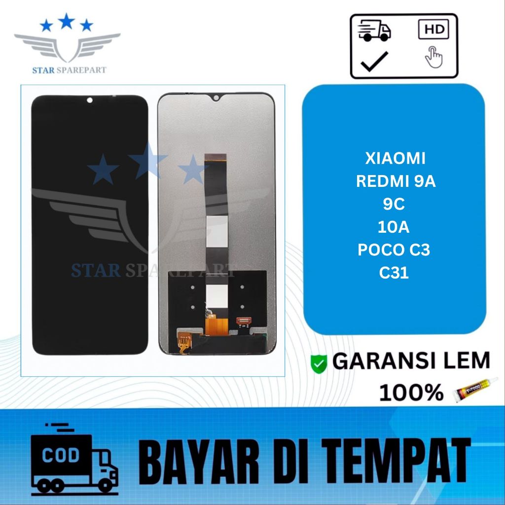 Jual LCD TOUCHSCREEN XIAOMI REDMI 9A / 9C / 10A / POCOPHONE C3 / C31 ...