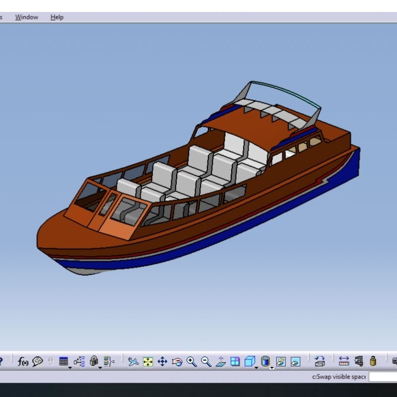 Jual Desain Gambar Pola Miniatur Kapal RC Boat Plan Speed Boat Pancong ...