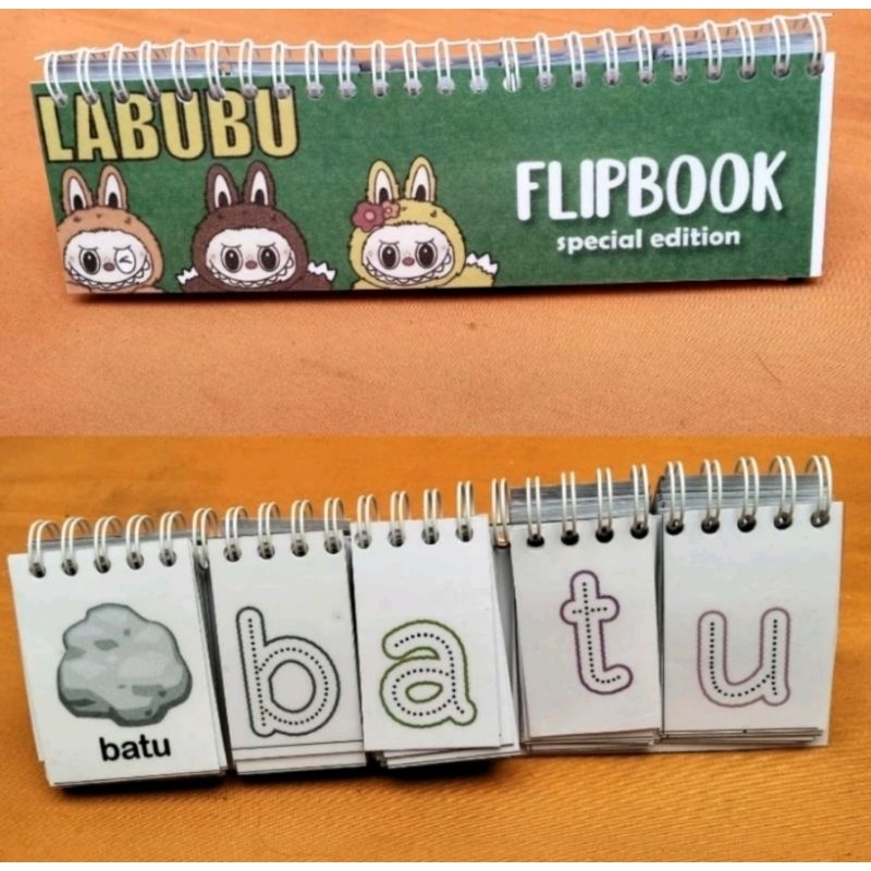 Jual LABUBU FLIPBOOK WRITE & READ 4 HURUF MAINAN EDUKASI ANAK MEDIA ...