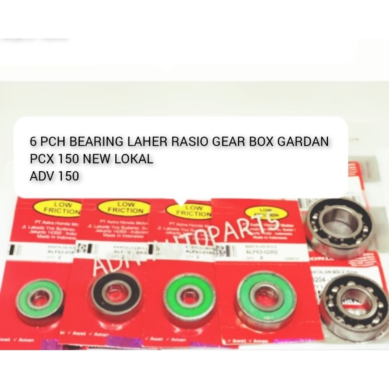 Jual BEARING LAHER RASIO GEAR BOX GARDAN SET 6PCH HONDA PCX 150 NEW ...