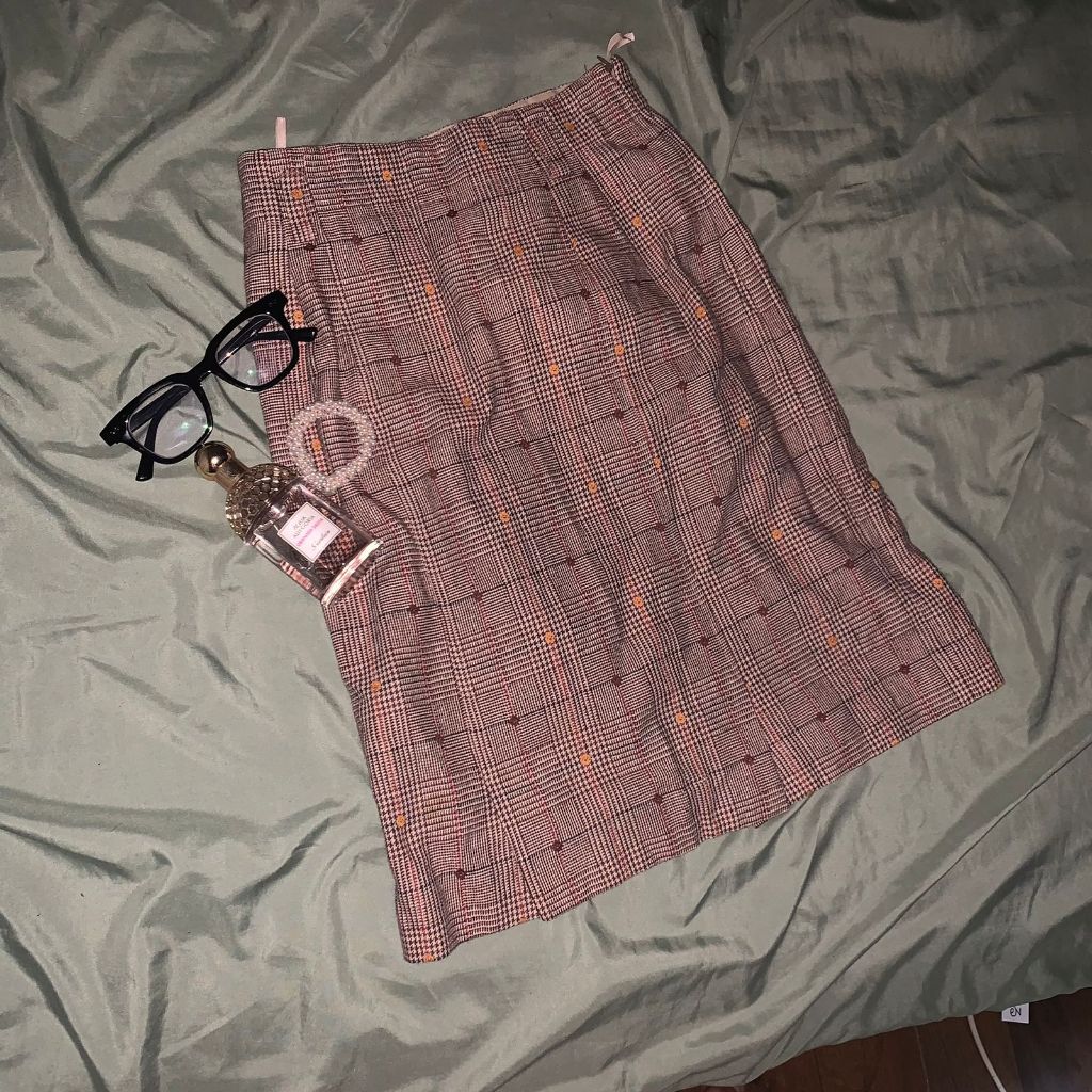 Jual Plaid Skirt Coklat Rok Midi | Shopee Indonesia