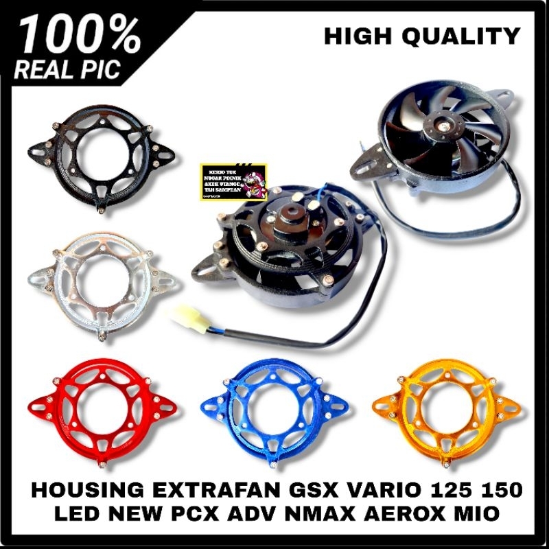 Jual HOUSING EXTRAFAN COVER OTOM KIPAS RADIATOR EXTRA FAN GSX VARIO 125 150 LED NEW PCX ADV NMAX ...