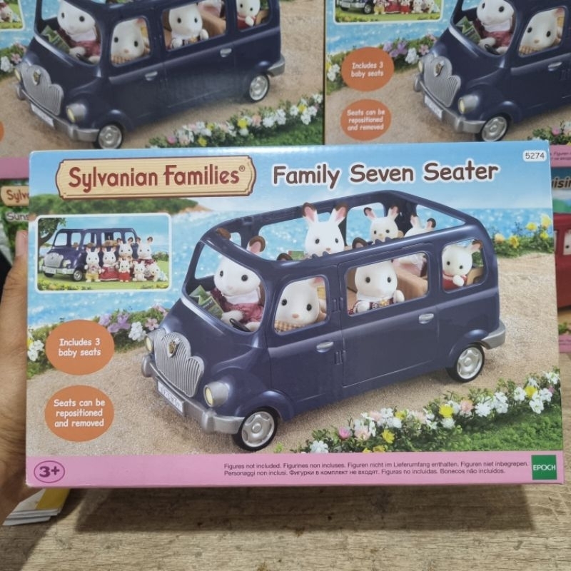 Jual Mainan Koleksi Sylvanian Families Seven Seater Van Mobil Blue Car ...