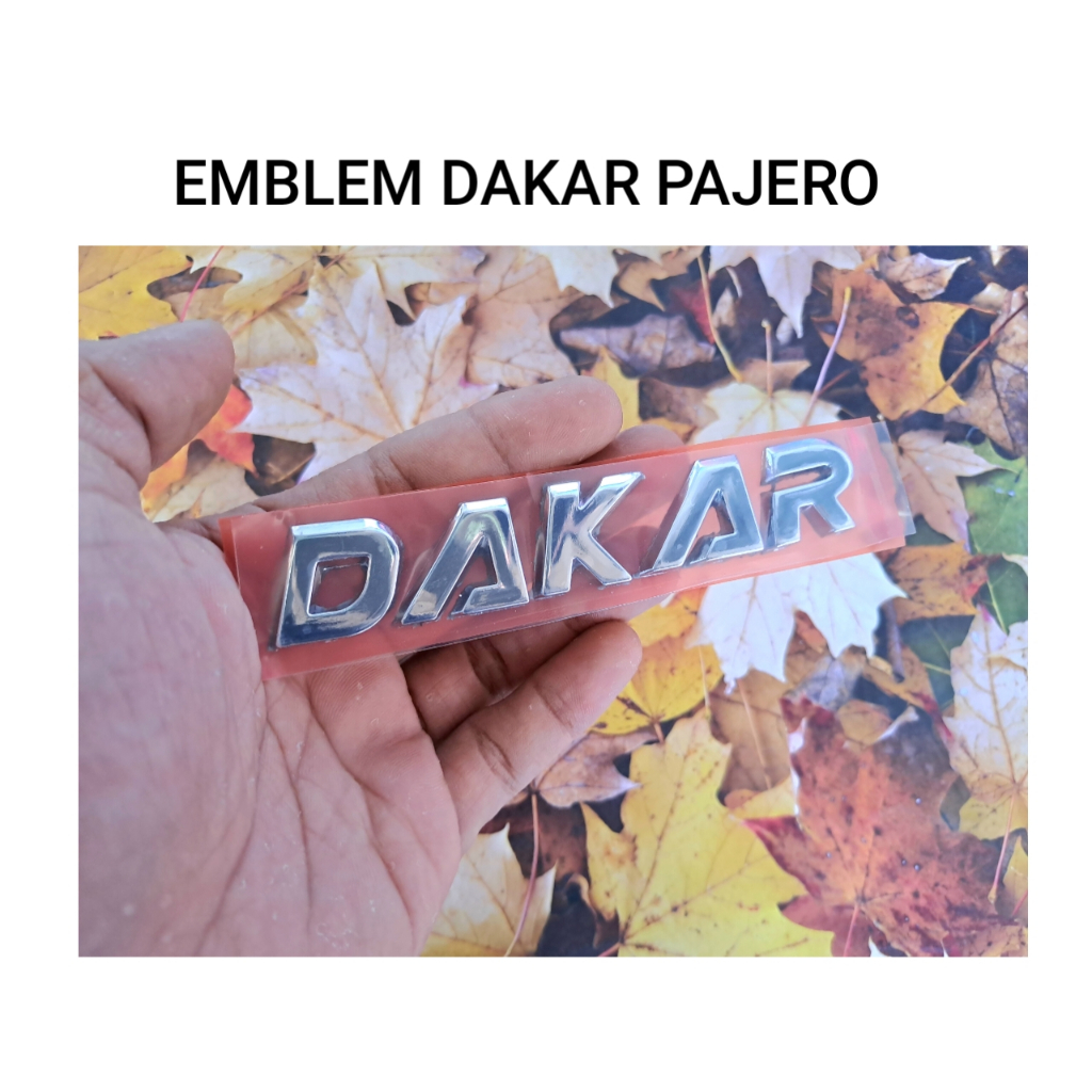 Jual Emblem Dakar Pajero /emblem logo dakar bagasi pajero / emblem ...