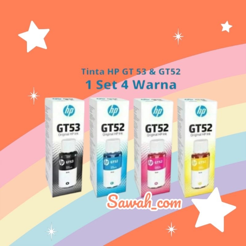 Jual 1SET TINTA HP GT52/GT53 HP Smart Tank 510, 515, 550, 610, 615, Ink ...
