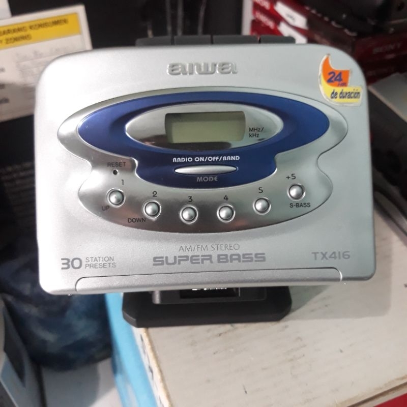 Jual Walkman AIWA TX-416 Made in Indonesia - Digital Tuner AM/FM Stereo Cassette Player | Shopee ...