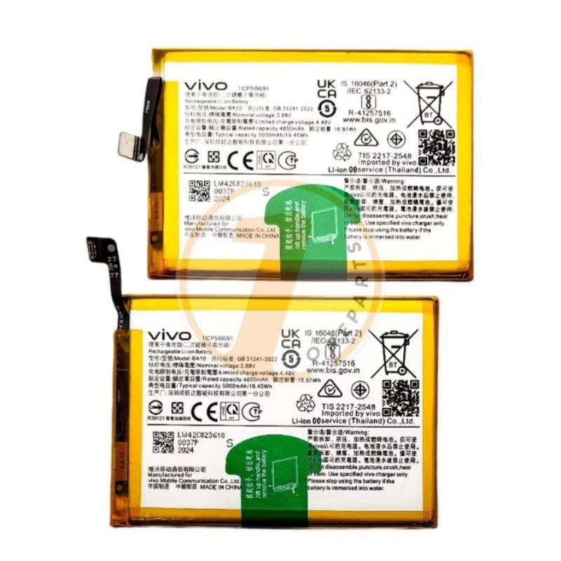 Jual BATERAI BATRE VIVO Y17S BA10 ORIGINAL | Shopee Indonesia