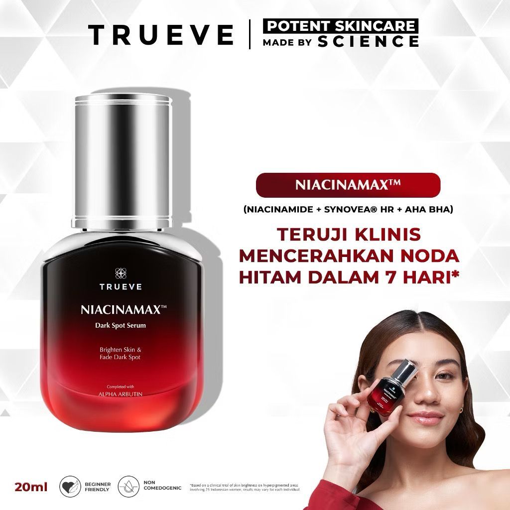 Jual TRUEVE Niacinamax™ Dark Spot Serum (Niacinamide, Synovea, AHA, BHA ...