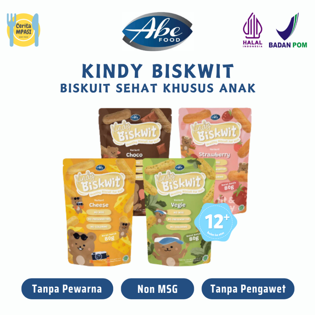 Jual Abe Food Kindy Biskwit | Snack Biskuit | Snack Anak | Camilan ...