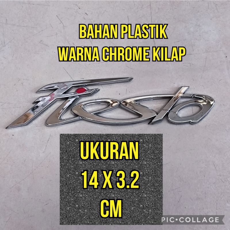 Jual emblem tulisan FIESTA dan S untuk ford fiesta | Shopee Indonesia