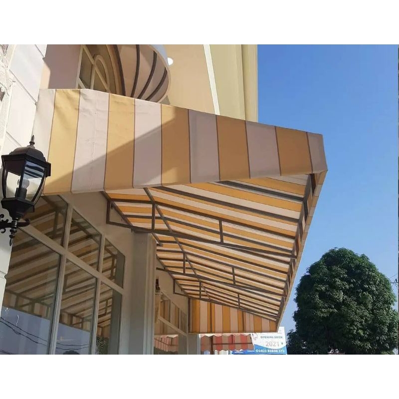 Jual kanopi kain atap model rumbay,atau biasa awning waterpoof tebal ...