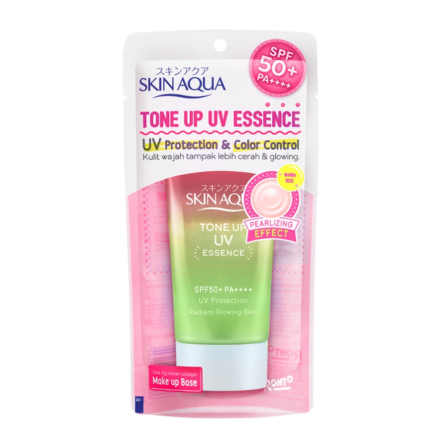 Jual Skin Aqua Tone Up UV Sunscreen Essence SPF 50+ PA++++ (Rose) 40gr ...