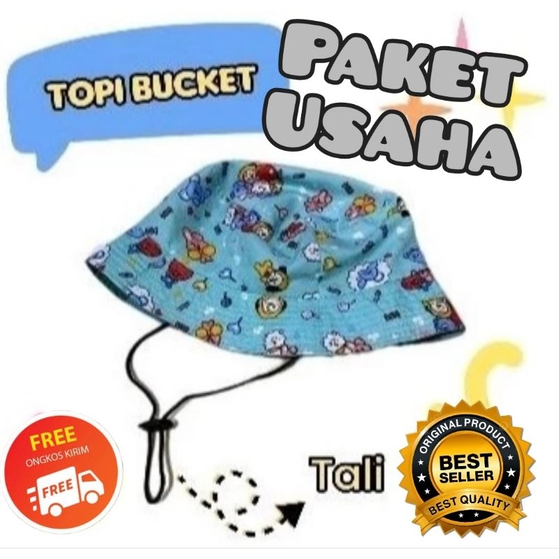 Jual Paket usaha topi anak model bucket 1kodi (20pcs) | Shopee Indonesia