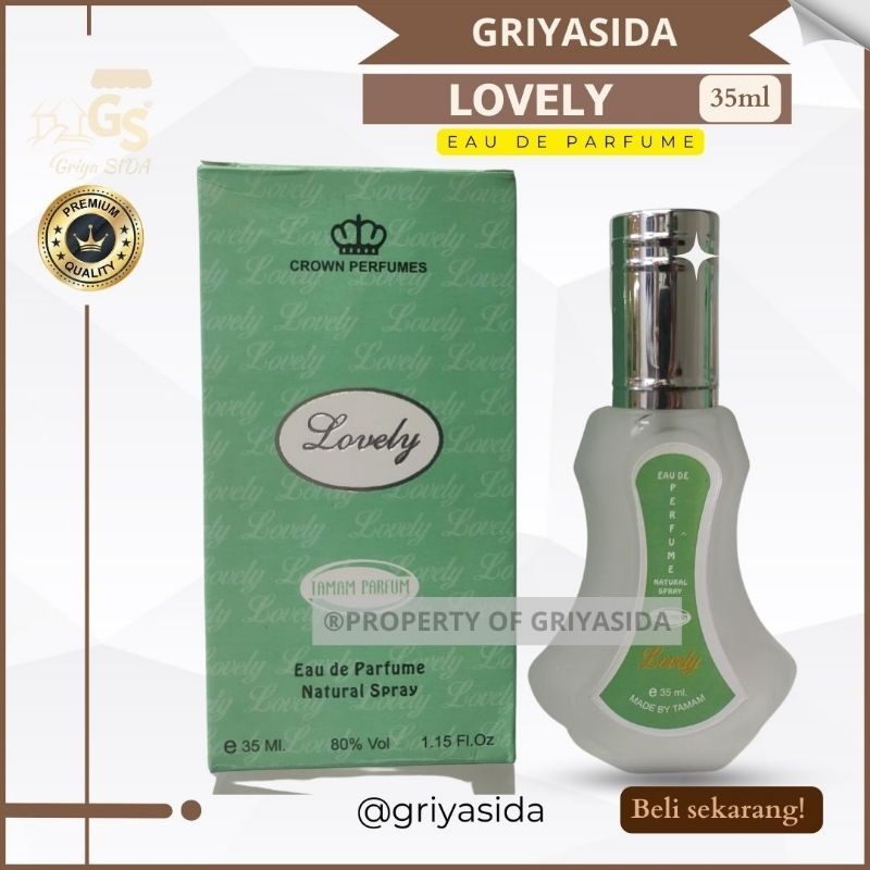 Jual Parfum Lovely Spray 35ml TAMAM original minyak wangi tamam mirip ...