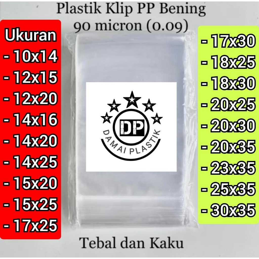 Jual Kantong Plastik Klip Snack PP Ziplock Tebal 0.9 Timbangan 500gram ...