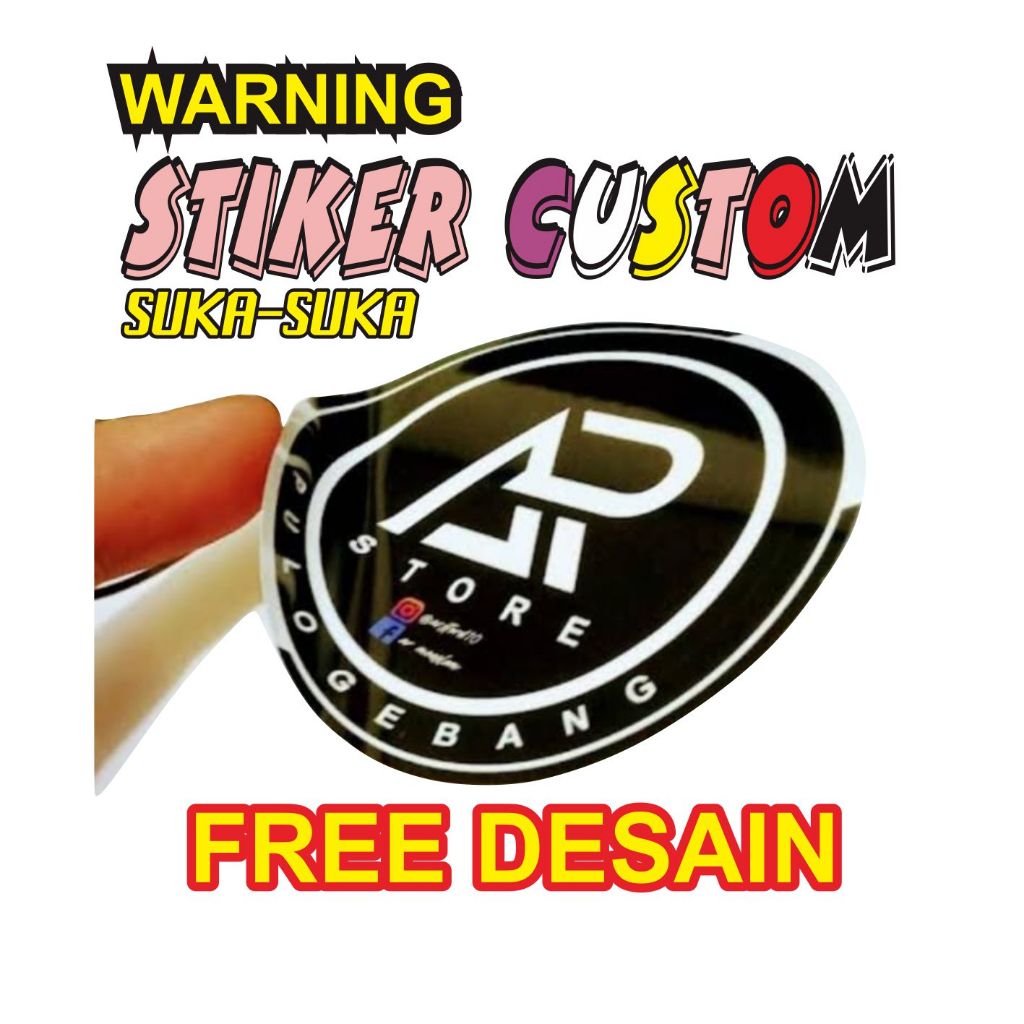Jual STIKER KEMASAN CUSTOM MAKANAN MINUMAN STIKER LEBEL | Shopee Indonesia