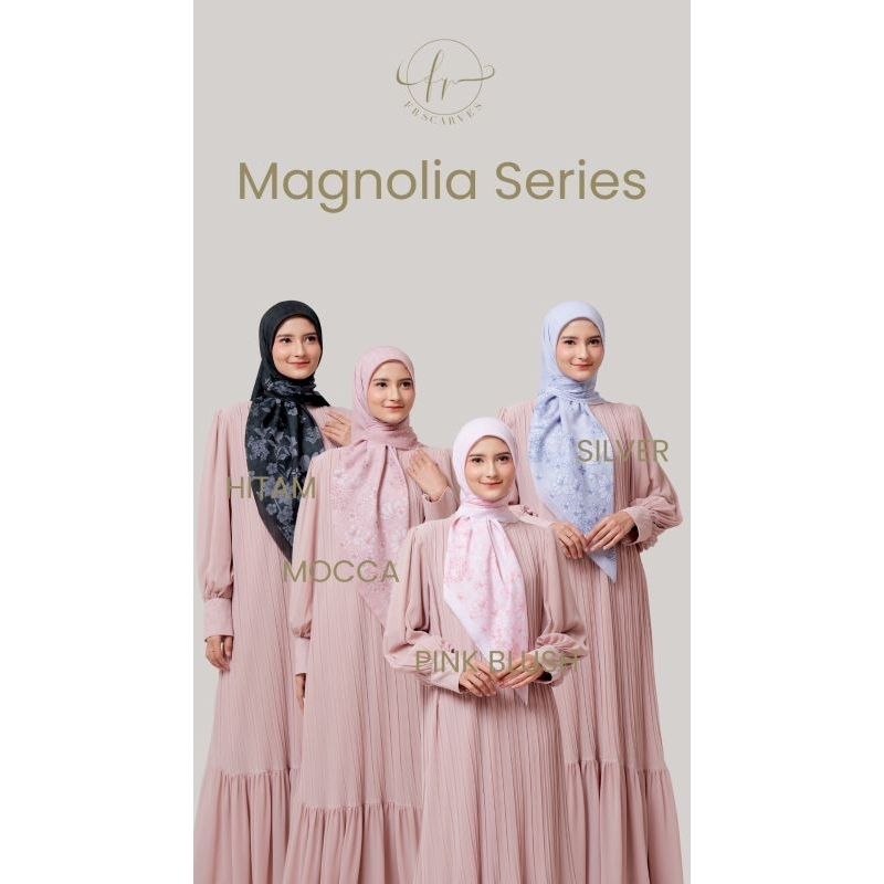 Jual FRScarves - Hijab Segi Empat Motif Series Magnolia Anti Kusut ...