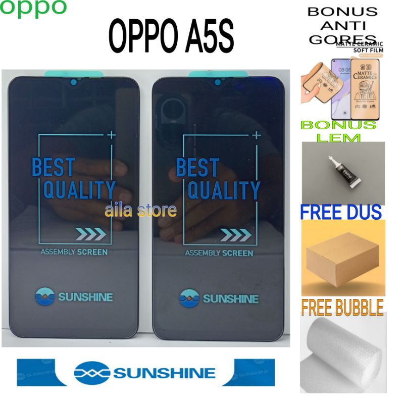 Jual LCD OPPO A5S ORIGINAL SUNSHINE FULL SET | Shopee Indonesia