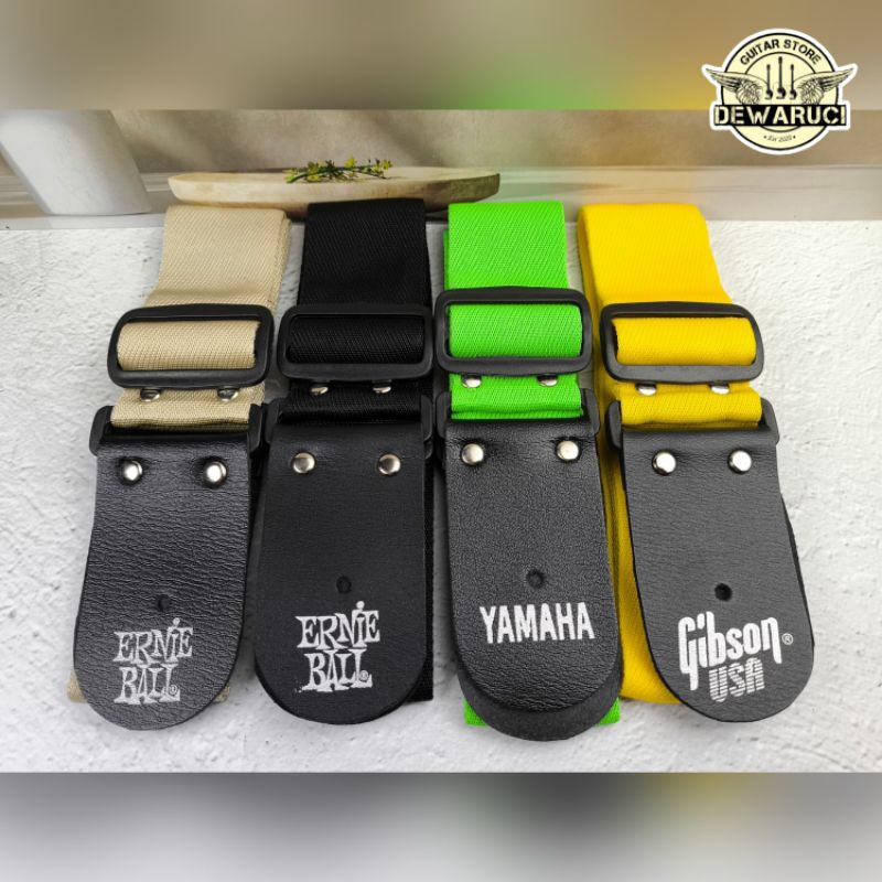 Jual Selempang Gitar dan Bass Polos Bonus Pick / Strap Gitar dan Bass ...