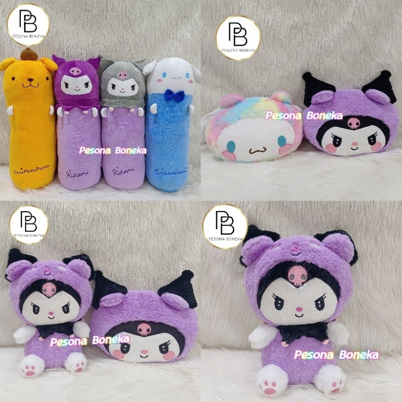 Jual New Viral Boneka dan Bantal Guling Kepala Sanrio Kuromi Cinnamoroll Rainbow Pompompurin My ...