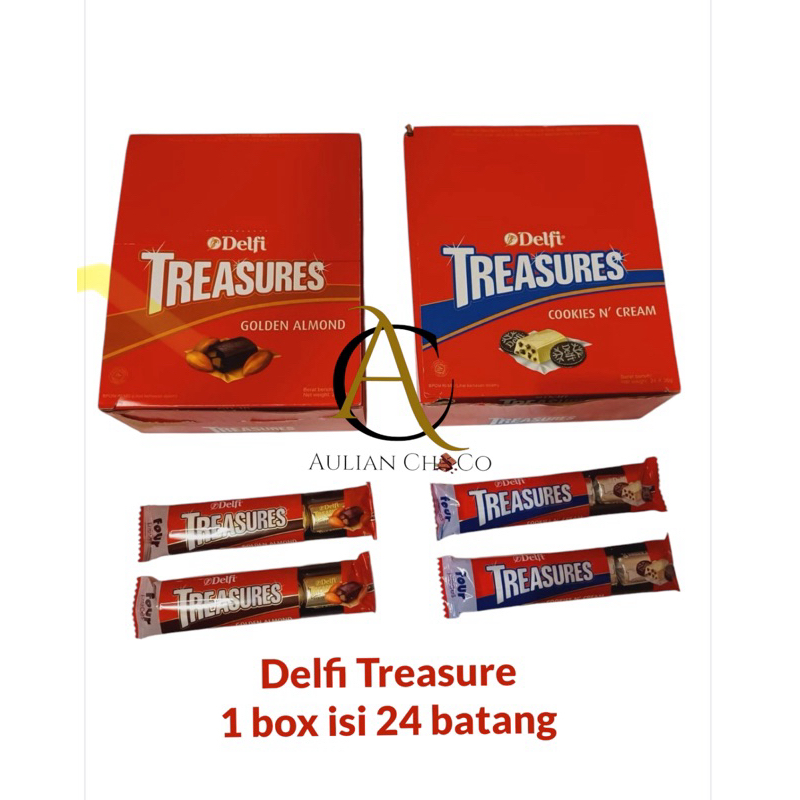Jual Cokelat Delfi Treasure 1 box isi 24 batang | Shopee Indonesia