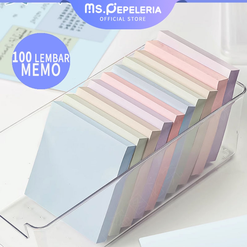Jual sticky note 100 lembar catatan memo/Morandi Warna Sticky Note Memo ...