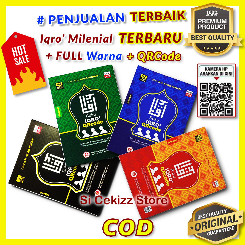 Jual Iqro Milenial QR Code Full WARNA Ukuran A5 - TERBARU - alQosbah ...