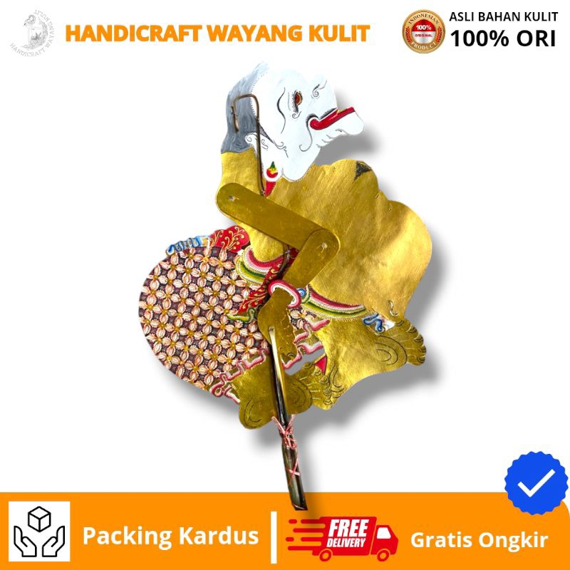 Jual WAYANG KULIT ALUSAN SEMAR EMAS GRENJENG GAPIT SUNGU KUALITAS I ...