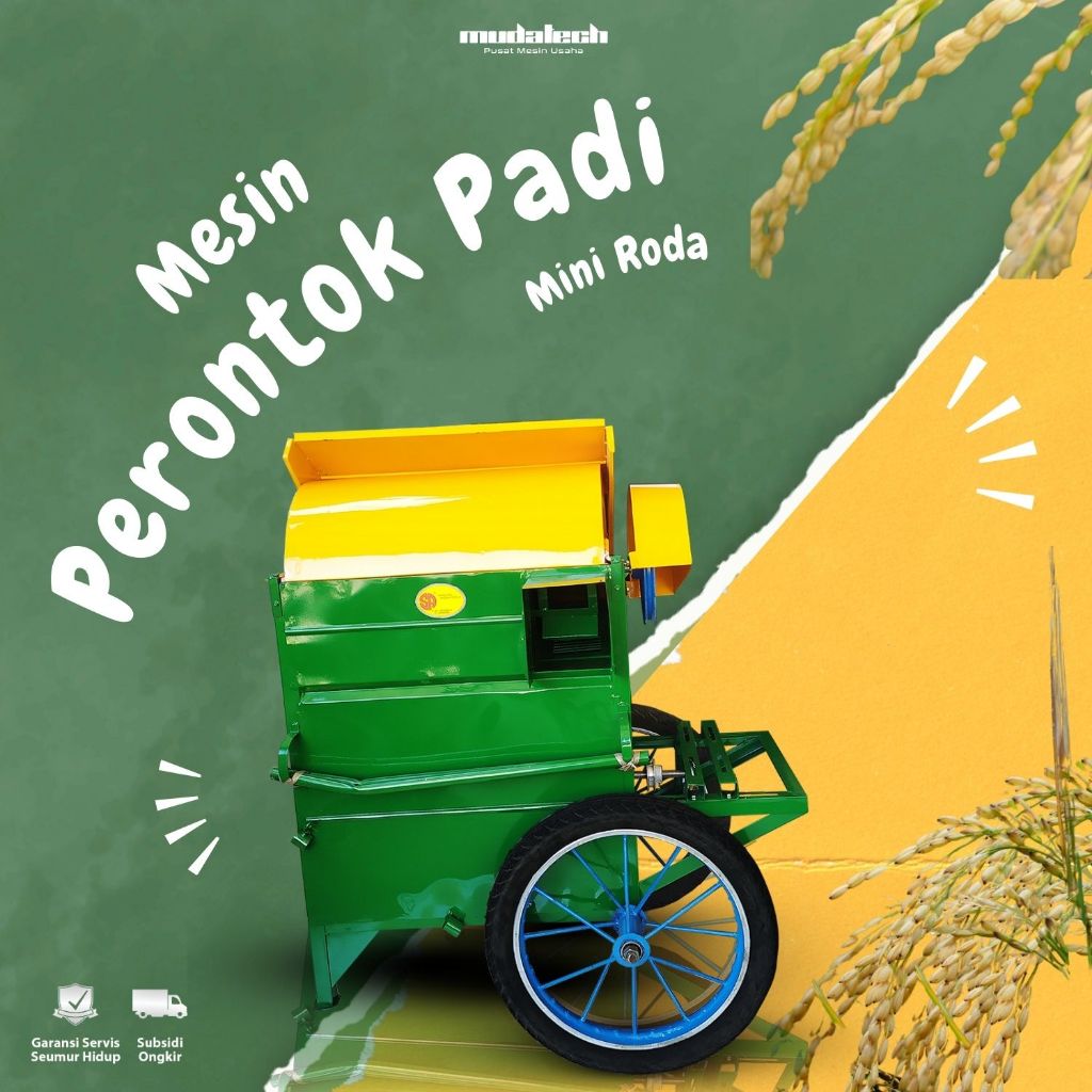 Jual Mesin Perontok Padi Mini Roda Pemipil Padi Fullset | Shopee Indonesia