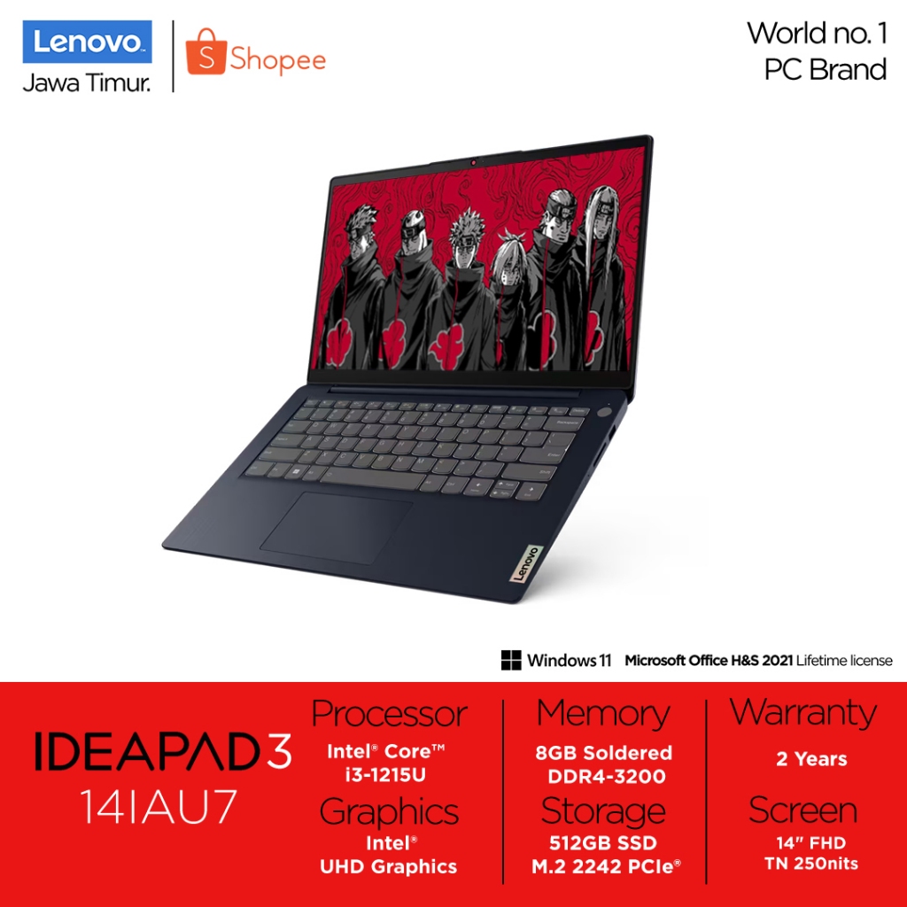 Jual Lenovo IP3 FMID Core i3 1215U 8GB 512GB Windows 11 OHS2021 Backlit ...