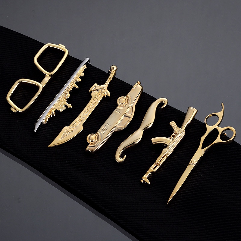 Jual KIAMA - Jepit Dasi Premium GOLD Motif Kail Tang Cangklong Gun ...