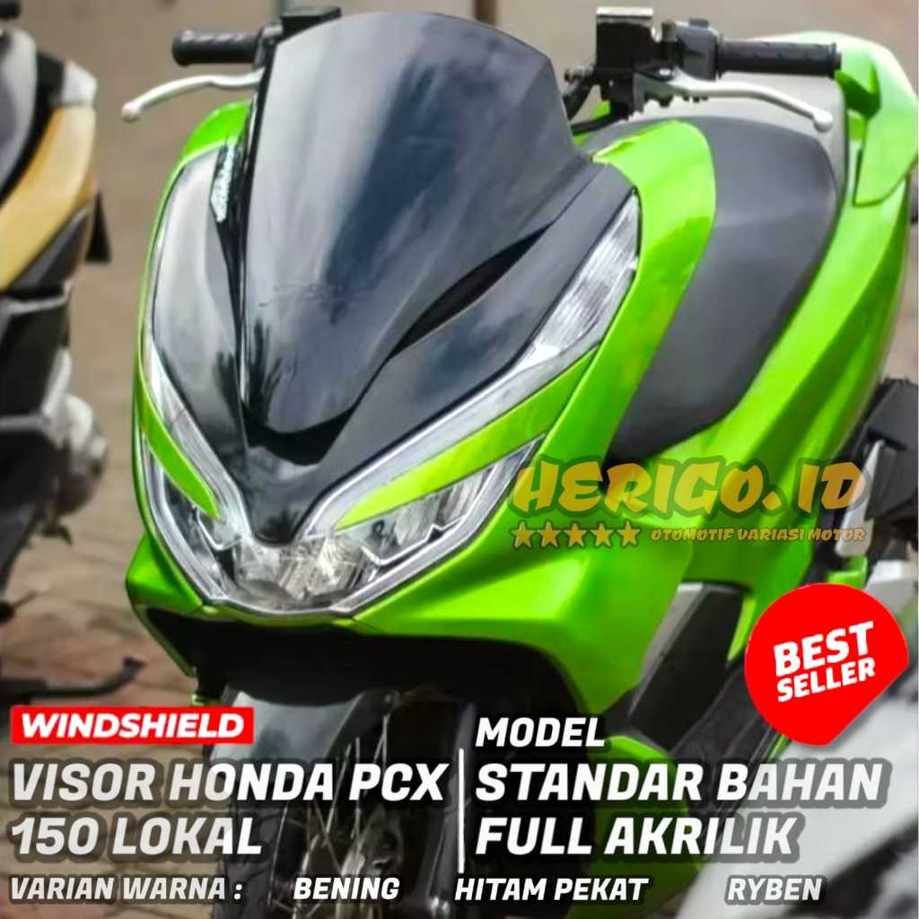 Jual VISOR WINDSHIELD HONDA PCX 150 STANDAR LOKAL WINDSHIELD PCX 150 ...