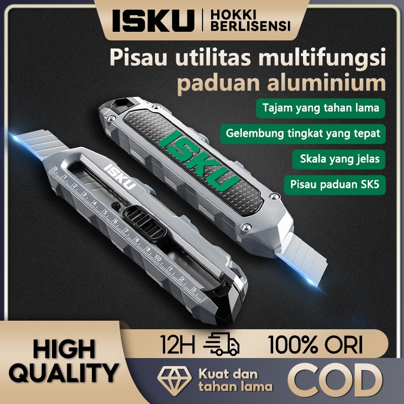 Jual ISKU Pisau utilitas multifungsi/paduan aluminium Pisau cutter ...