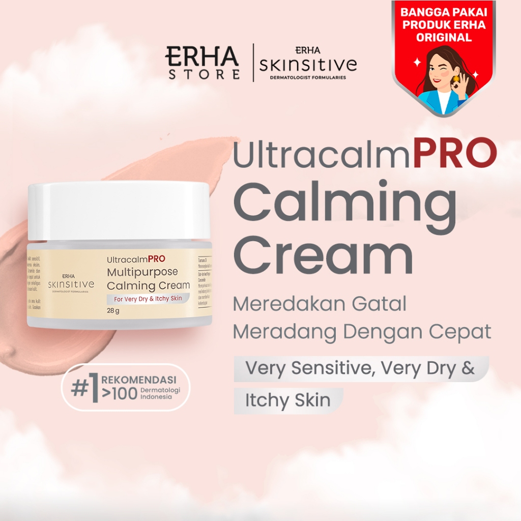 Jual ERHA Skinsitive UltracalmPRO Multipurpose Calming Cream 28gr ...