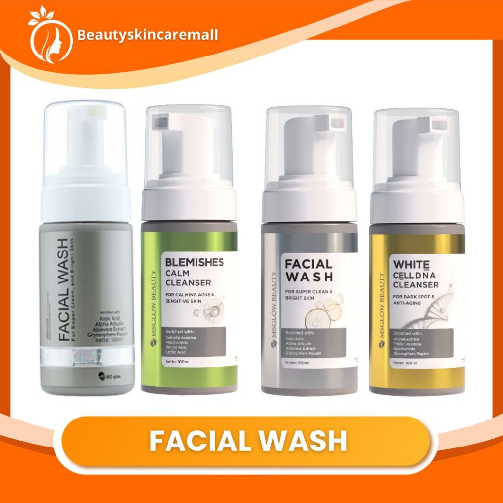Jual FACIAL WASH MS GLOW / GOLDEN GLOW ACNE FACE WASH MS GLOW - Sabun ...
