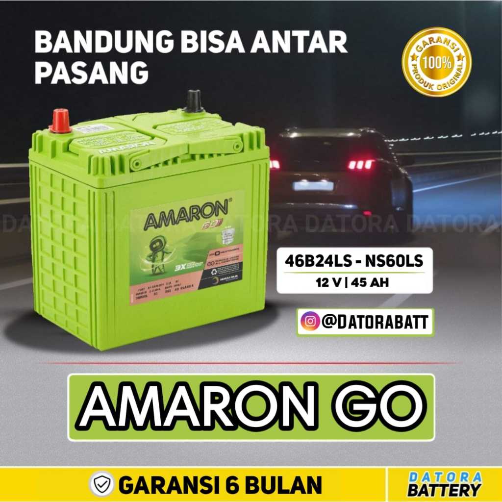 Jual Aki kering mobil HONDA HRV Amaron GO NS60LS / 46B24LS 12V 45 Ah | Shopee Indonesia