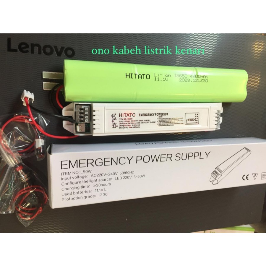 Jual nicad nicat batere battery led 20w / 50w power pack baterai ...