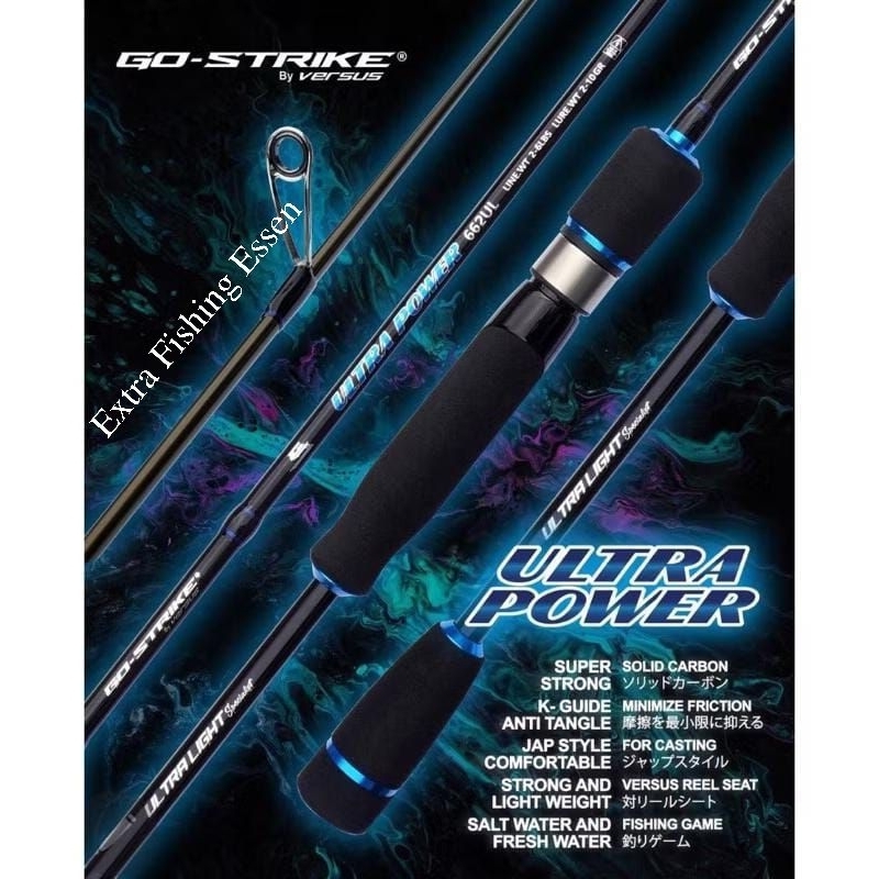 Jual Joran Go Strike Versus Ultra Power/Ultra Light GT 702UL 2-6lb ...