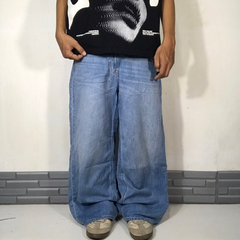 Jual American Holic Baggy Jeans Second | Shopee Indonesia