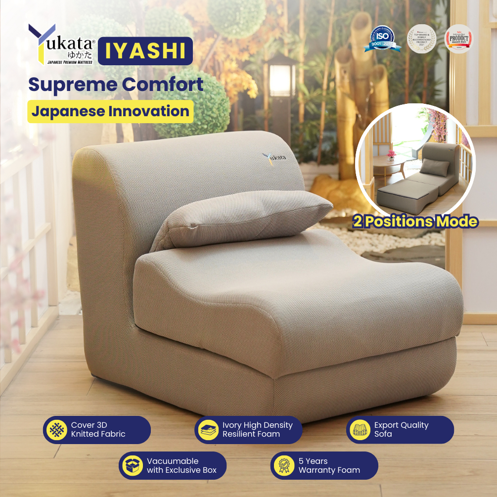 Jual Sofa bed Single Yukata IYASHI Sofa Single Yukata Kasur Lipat ...