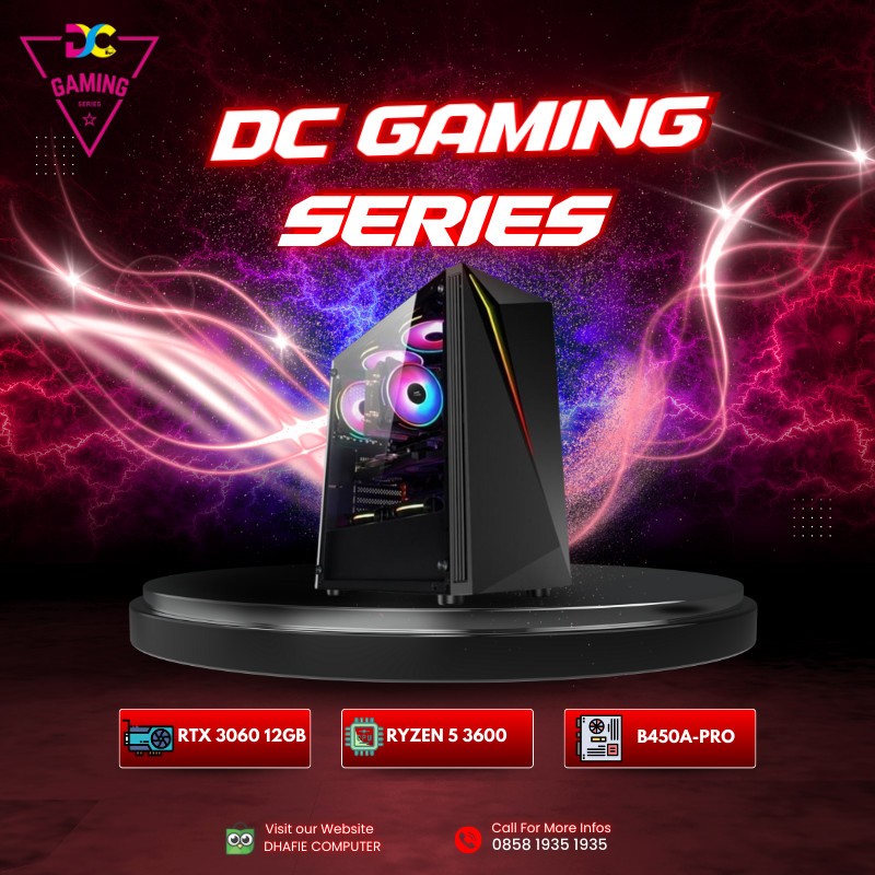 Jual DHAFIE PC Ryzen Series | Ryzen 5 3600 / DDR4 16GB / RTX 3060 12GB / Rakitan Gaming PC ...