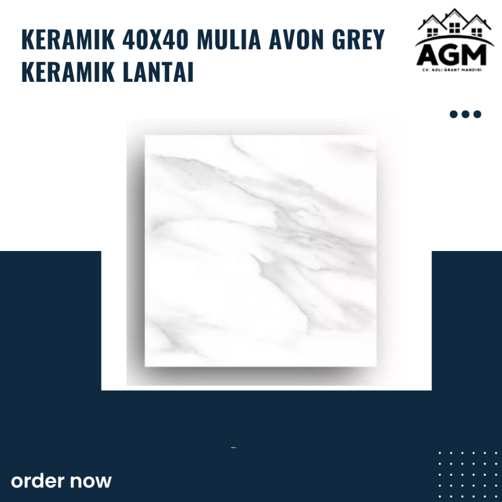 Jual Keramik 40x40 Mulia Avon Grey Keramik Lantai | Shopee Indonesia