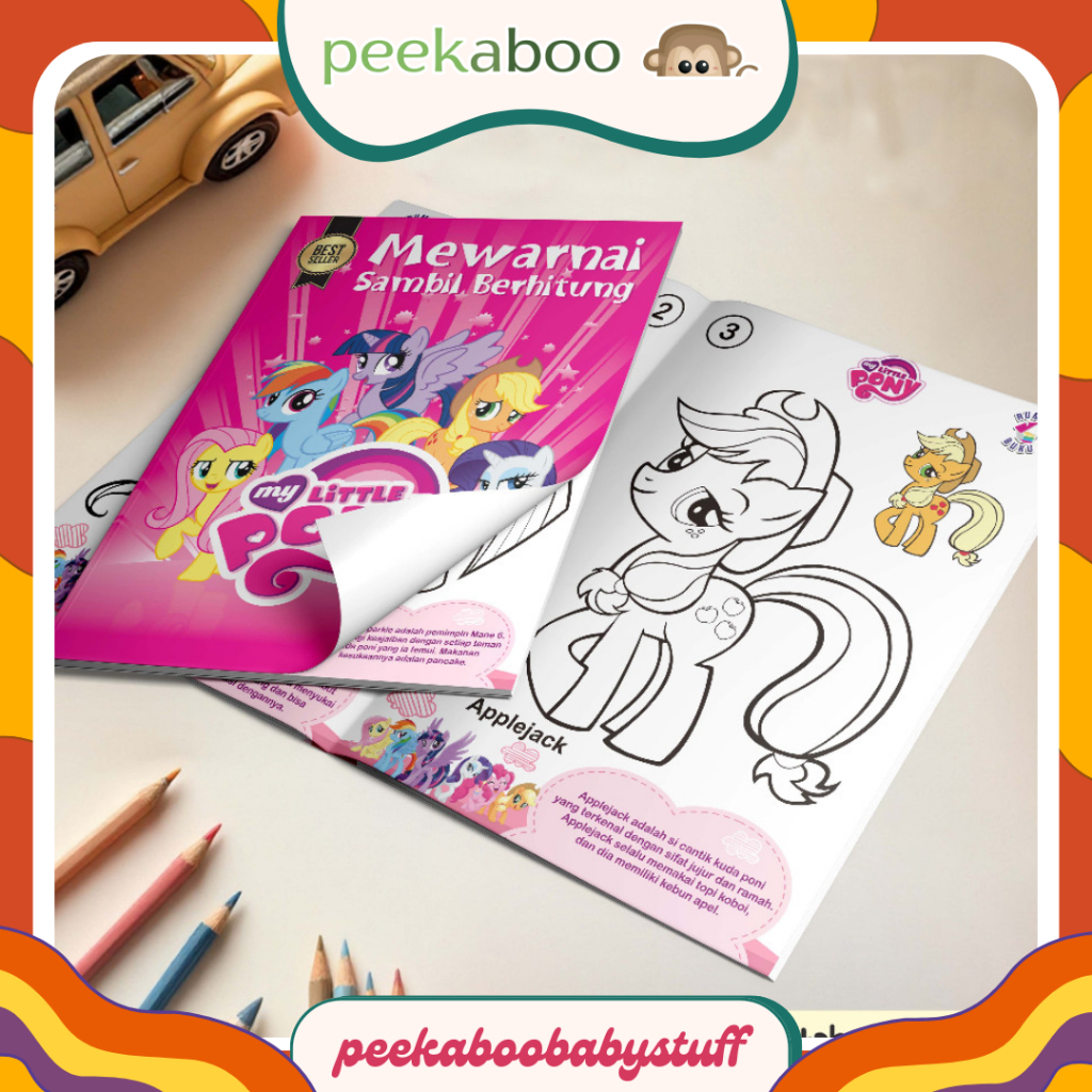 Jual BUKU MEWARNAI FULL COLOUR (FC) A5 - KUDA PONY - FC || BUKU WARNA ...
