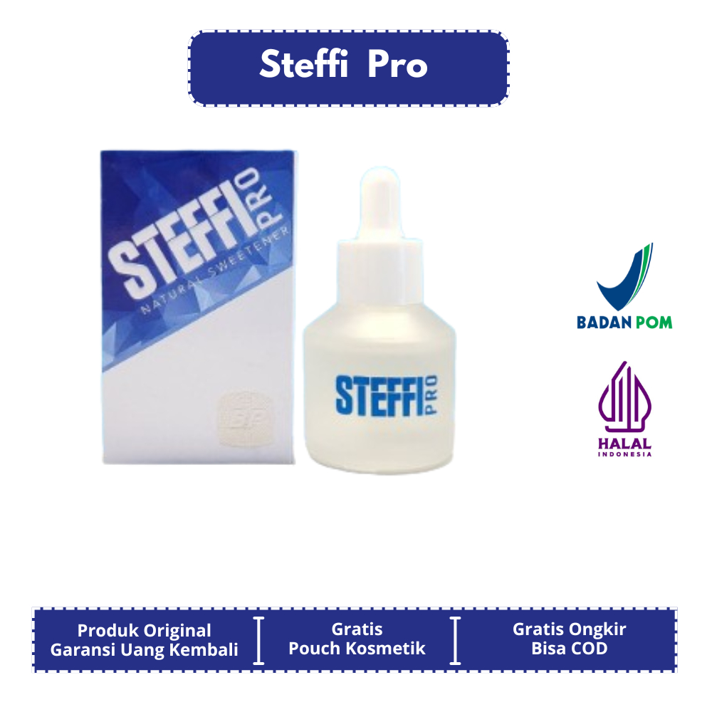 Jual STEFFI PRO 30 ML DAUN STEVIA MURNI 100% 300X LEBIH MANIS | Shopee ...