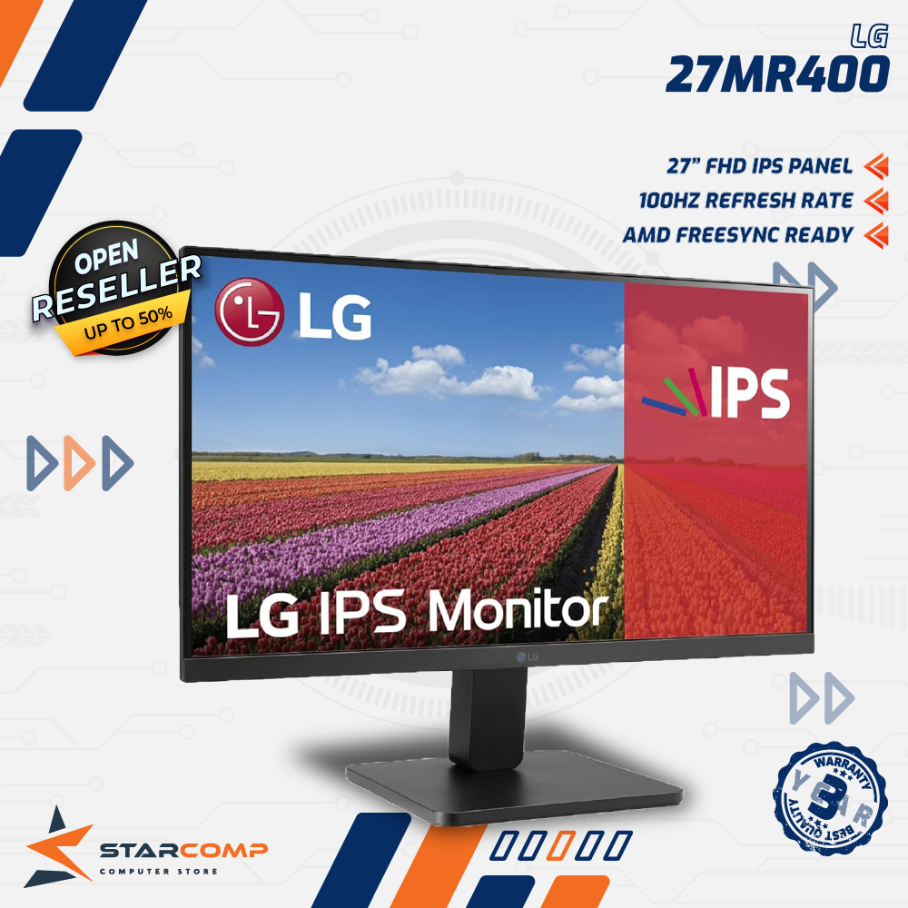 Jual LG 27MR400-B Monitor 27 Inch IPS FHD 100Hz 5ms AMD Freesync ...