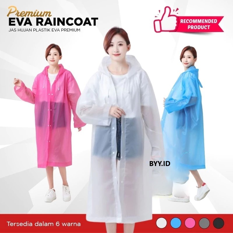 Jual Mantel/Jas Hujan/Raincoat Plastik EVA Premium Model Hoodie ...