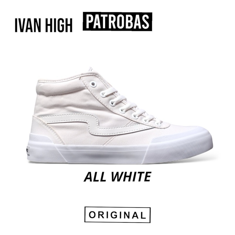 Jual Patrobas Ivan High Full White Original | Shopee Indonesia