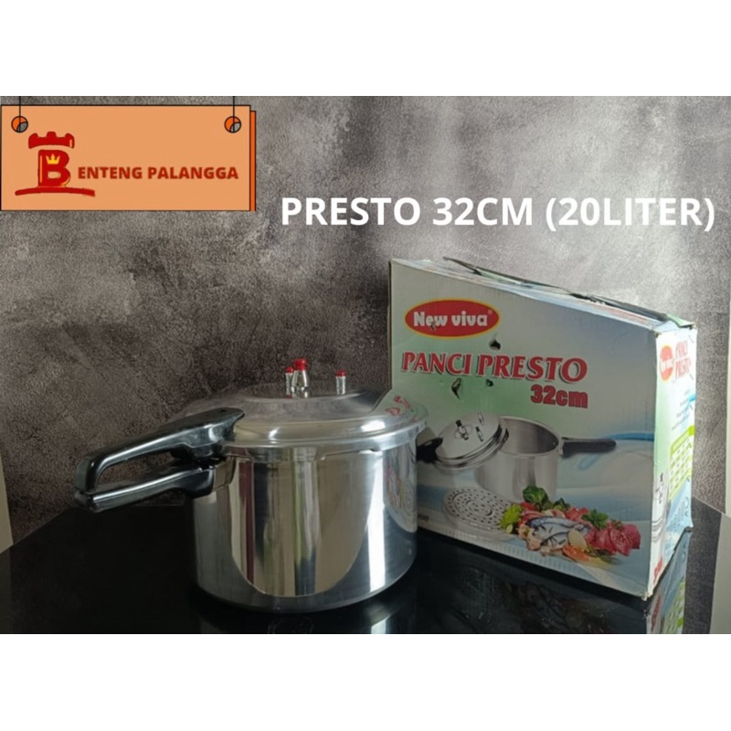 Jual Panci Presto 32Cm (20 LITER) /Panci Presto Aluminium Anti Lengket, Tahan Lama / Serbaguna ...