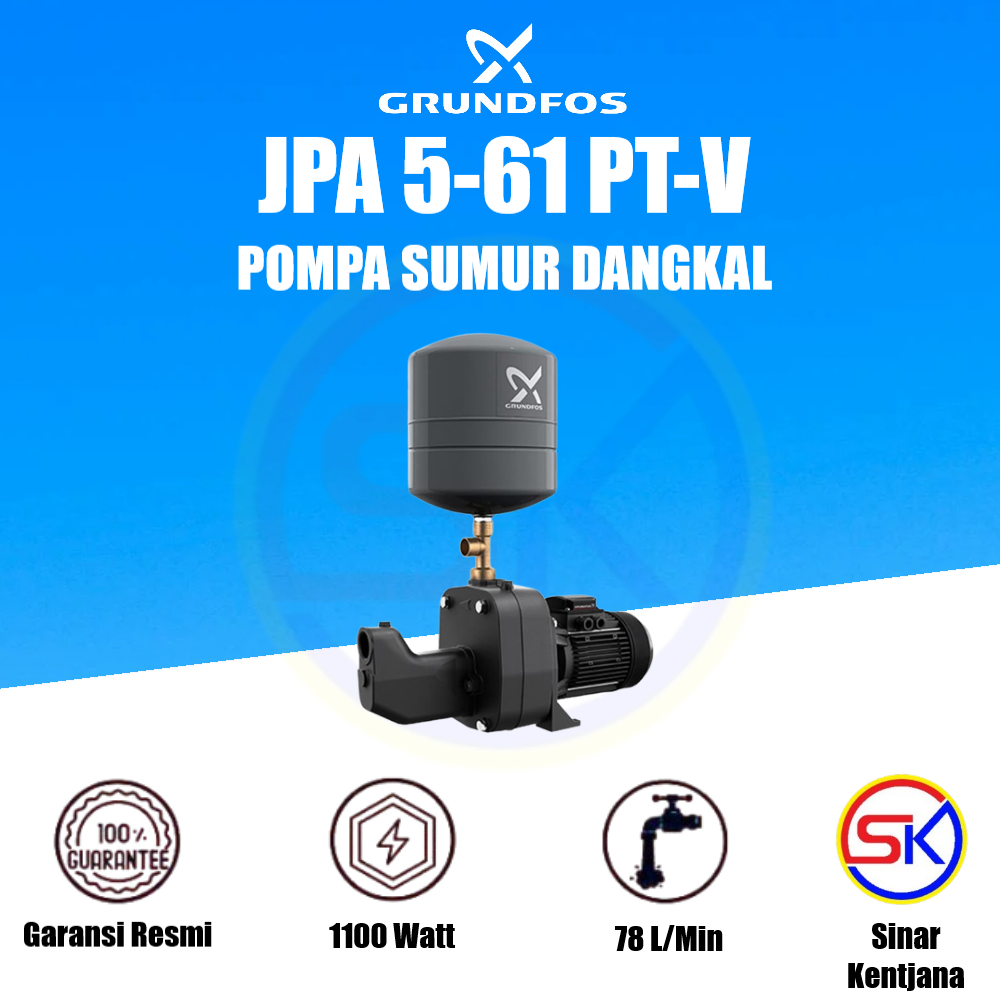 Jual Pompa Grundfos JPA 5-61 PT-V - Sumur Dangkal Otomatis | Shopee Indonesia