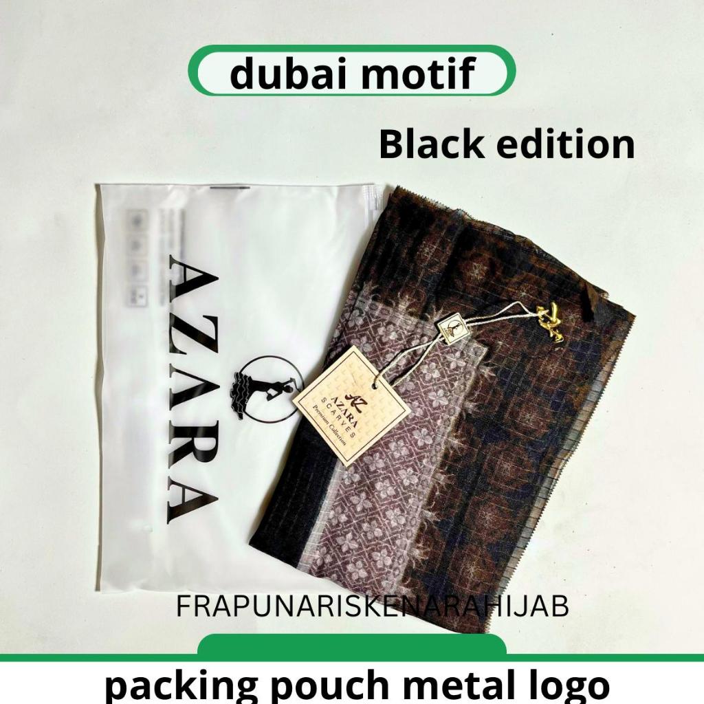 Jual 10Pcs Hijab Segi Empat Voal Oskara Motif Black Edition Laser Cut ...